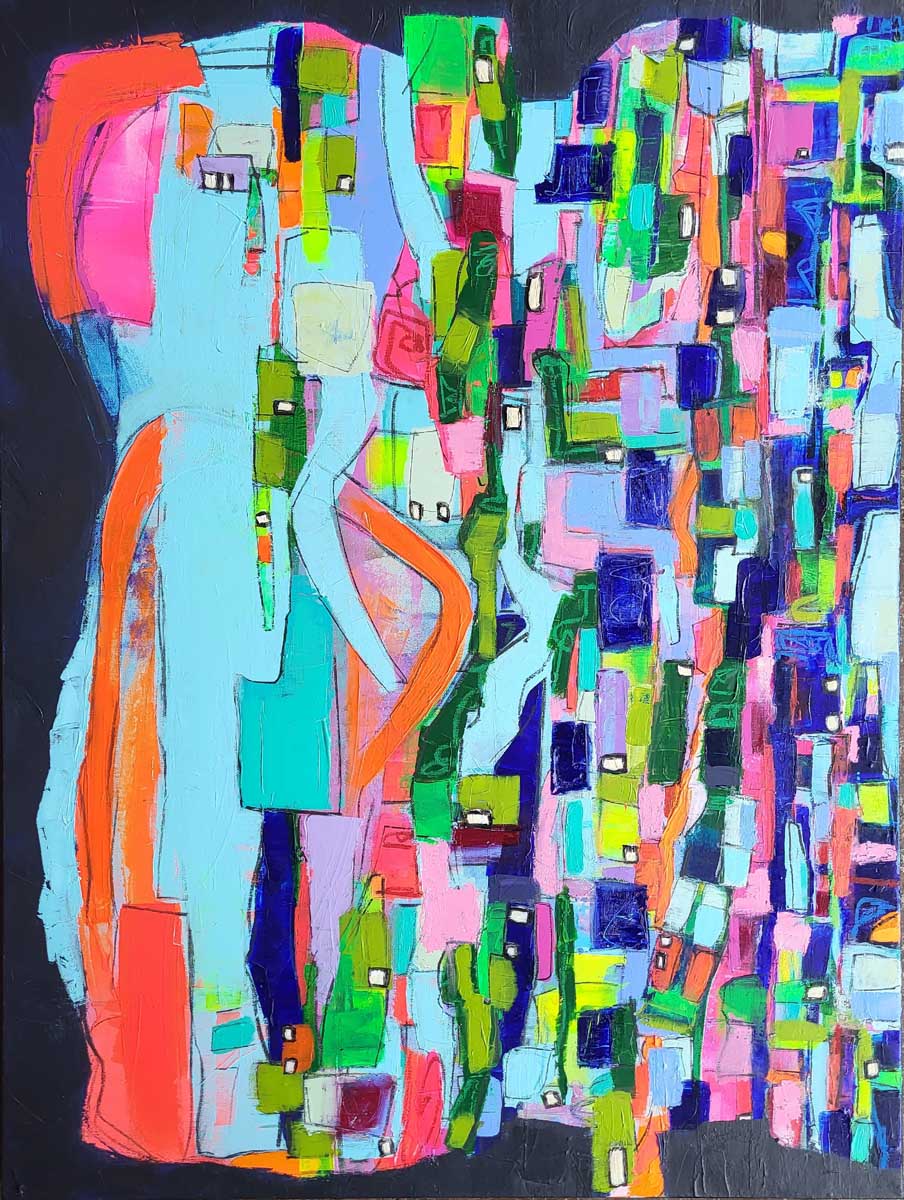 Liz Burns Finds ‘Uber-Presentness’ In Painting Abstract Art ...